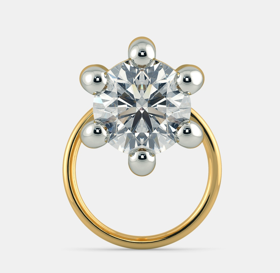 Ziva 20 Cents Nose Pin Diamond – Espira Gems