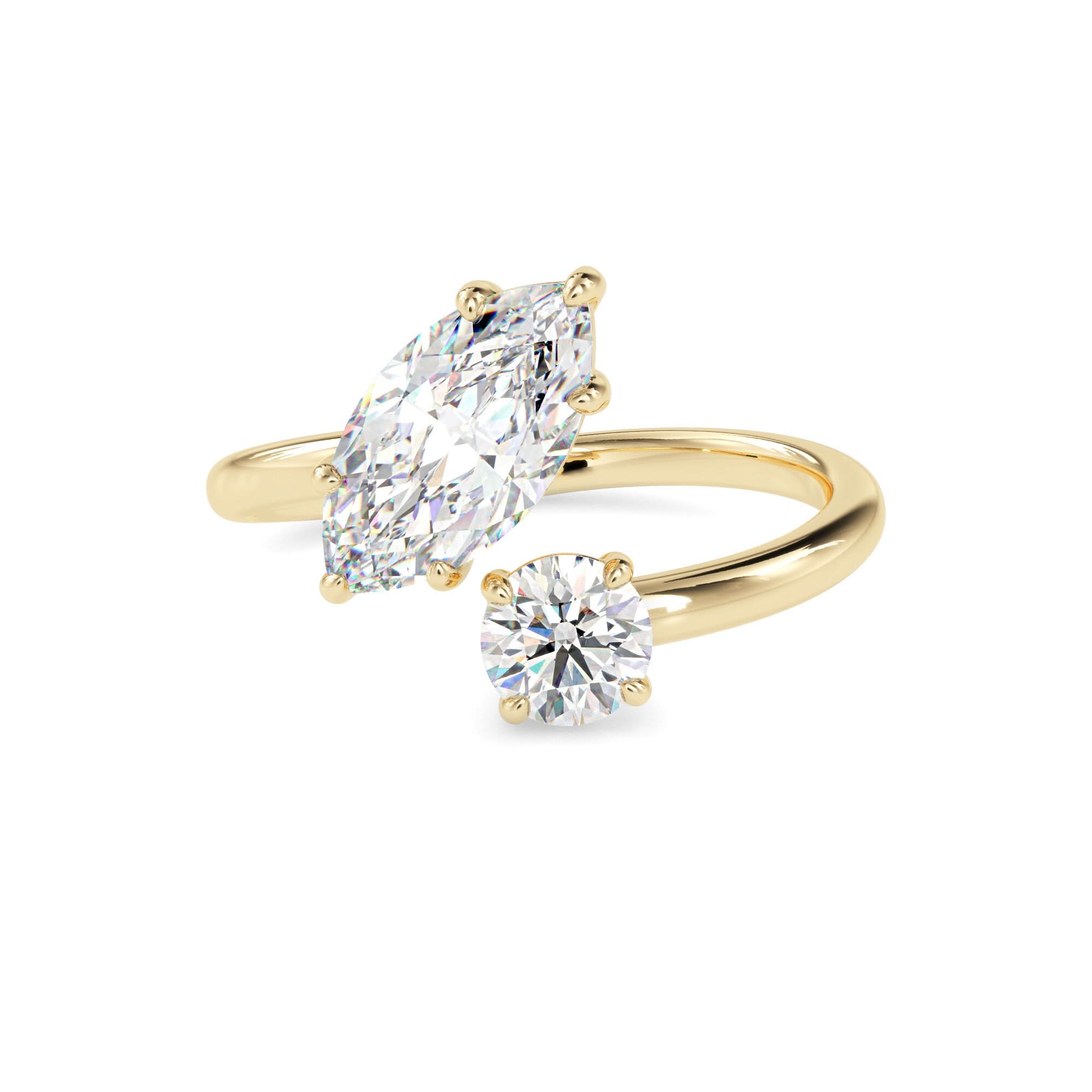 The Kylie Ring aka Toi et Moi Diamond Ring 3.77ct | Espira Gems