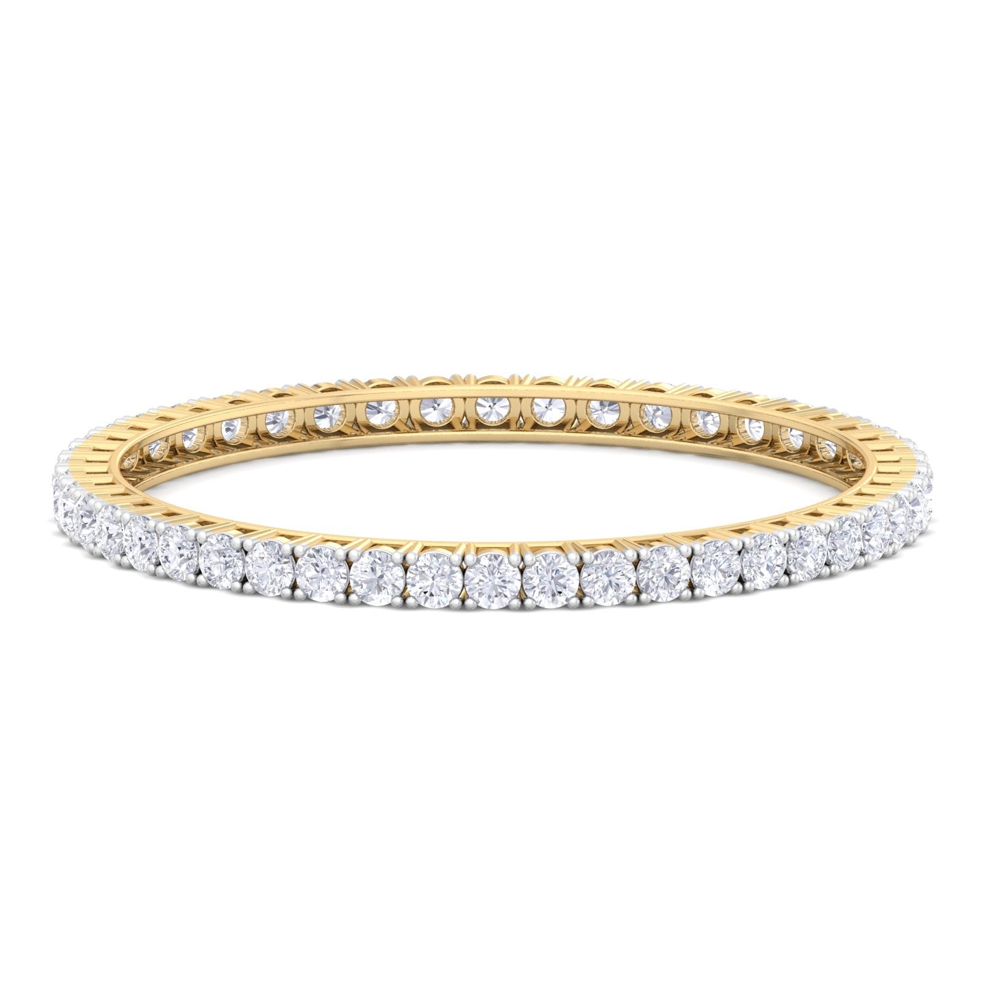 30 Cent Round Tennis Diamond Bangle – Espira Gems